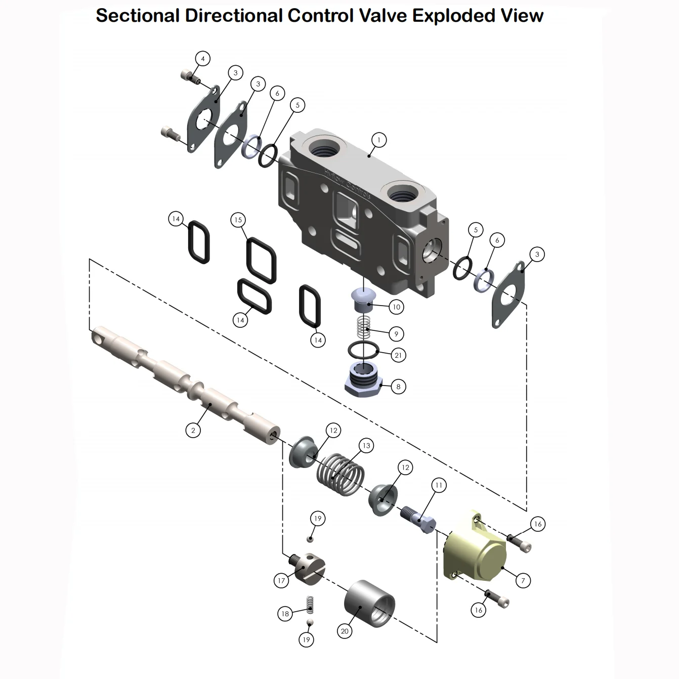 Hydraulic Multi-way Direction Control Valve DVA/DVG20, VA/VG35, A20,V40 ...