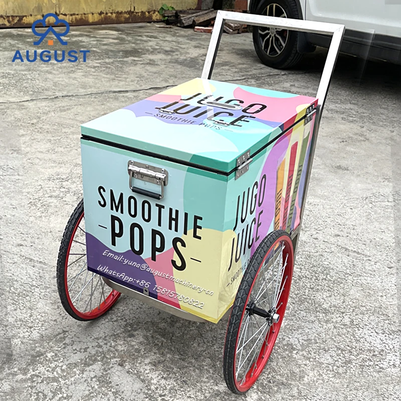 Mobile push cart display ice cream/ice cream trolley/ice cream cart ...