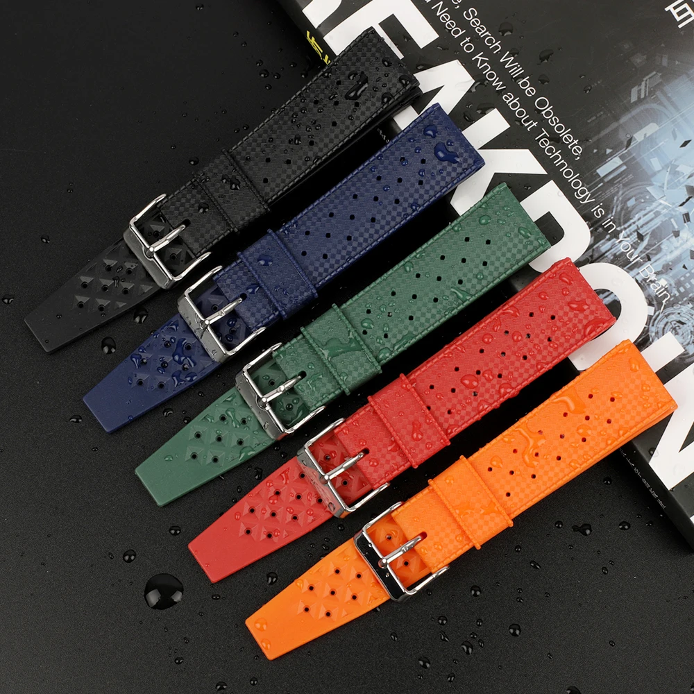 Retro Tropic Skin Diver Style Diver Strap - 20mm, 22mm