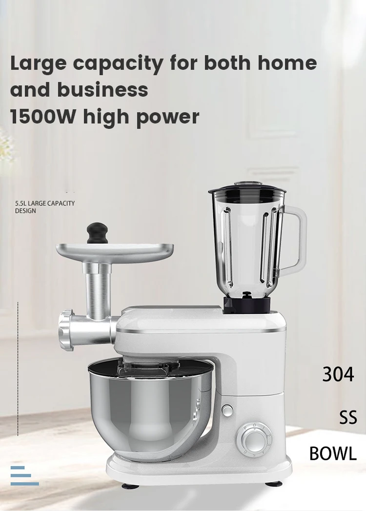 Wholesale 6.5l 1500w Flour Mixer Chef Machine Electrical De Pedestal ...