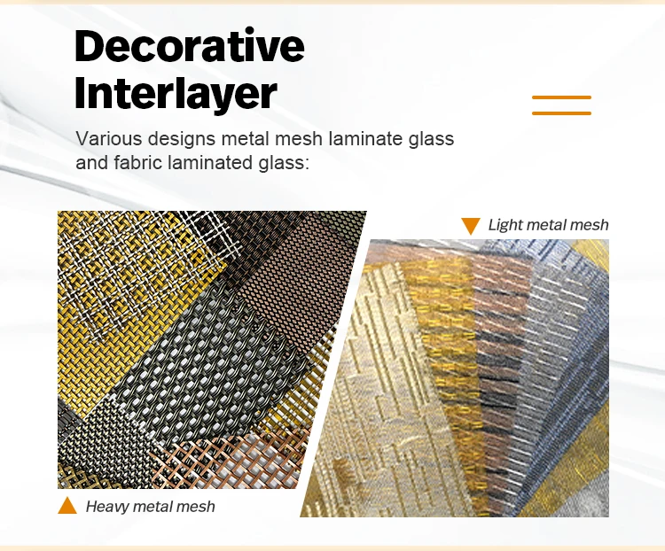 Partition Wall Decoration Laminated Glass Metal Mesh Screen - Buy ...