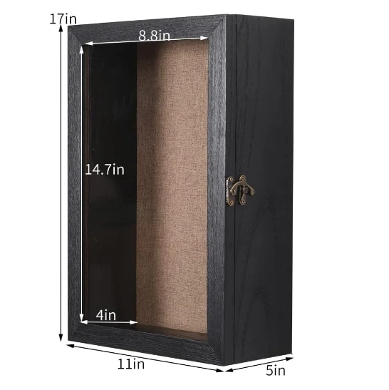 Extra Deep Shadow Box Exterior Depth 5in Shadow Boxes Display Cases For ...