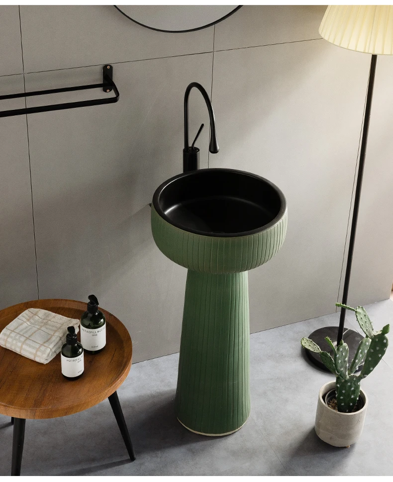 Shop Our Hot Sale Basin Free Stand One Piece Ceramic Sink