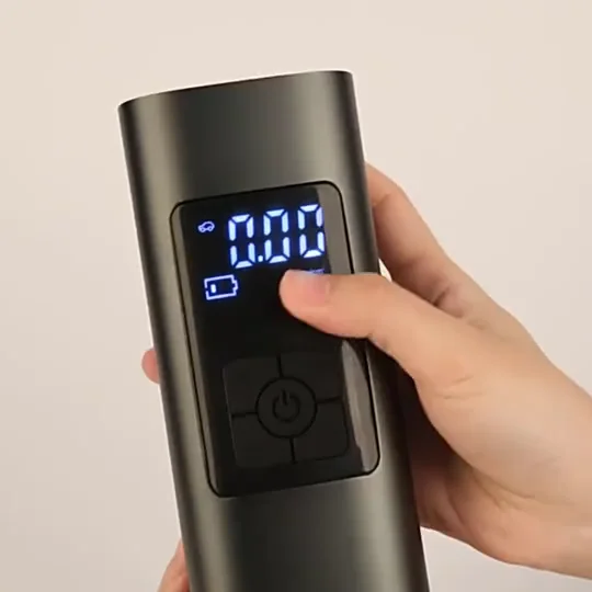 12v Mini Cordless Air Compressor Recharged Digital Portable Car Bicycle ...