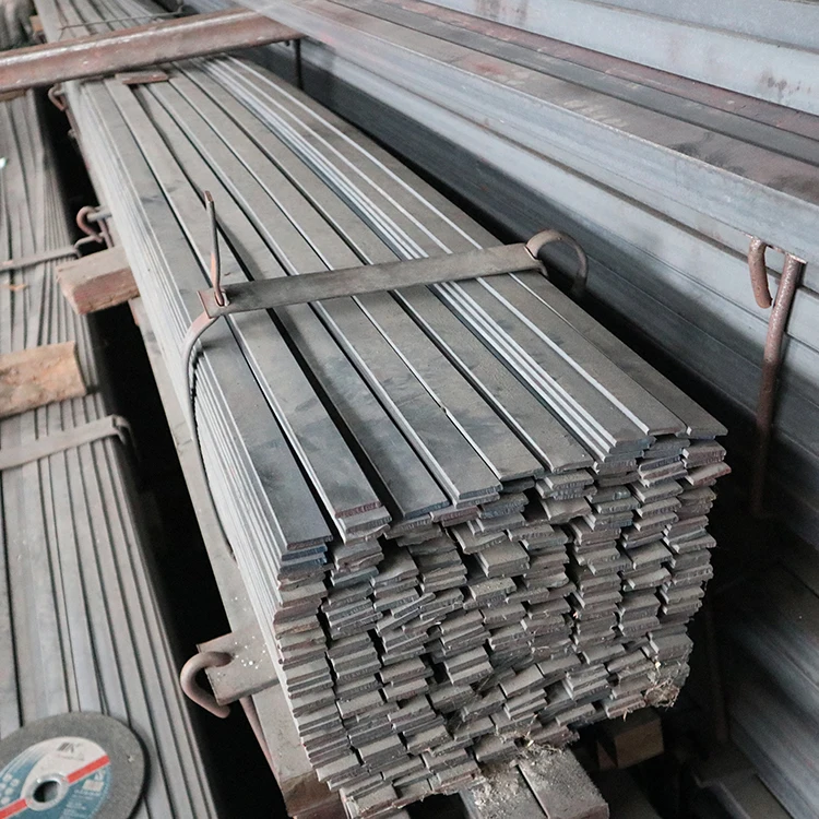 Hot Rolled Black / Galvanized Steel Flat Bar A36 SS400 S355jr 5160 1095 ...