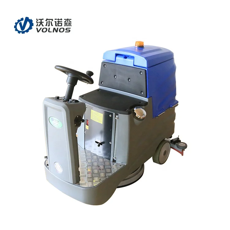 Commercial Battery Operated Ride On Industrial Electric Floor Washing Machine Floor Scrubber ...