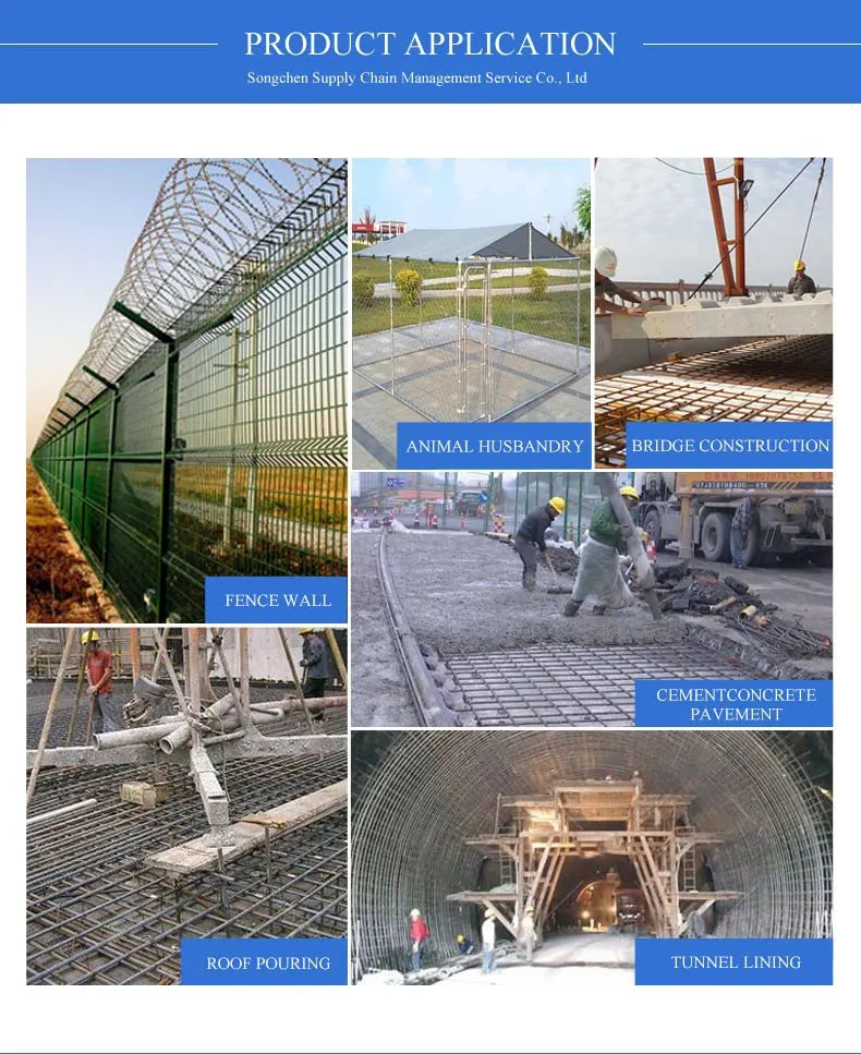 Rebar Steel Deformed Concrete Reinforcing Welded Mesh Factory/ Trench ...