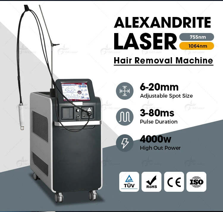 2023 Hot Sale 50 Millions Alexandrite Laser 1064nm 755nm Laser Hair ...