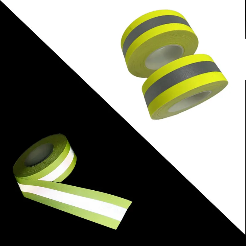 High Visibility Warning Safety Strip Reflective Material Fabric Tape ...