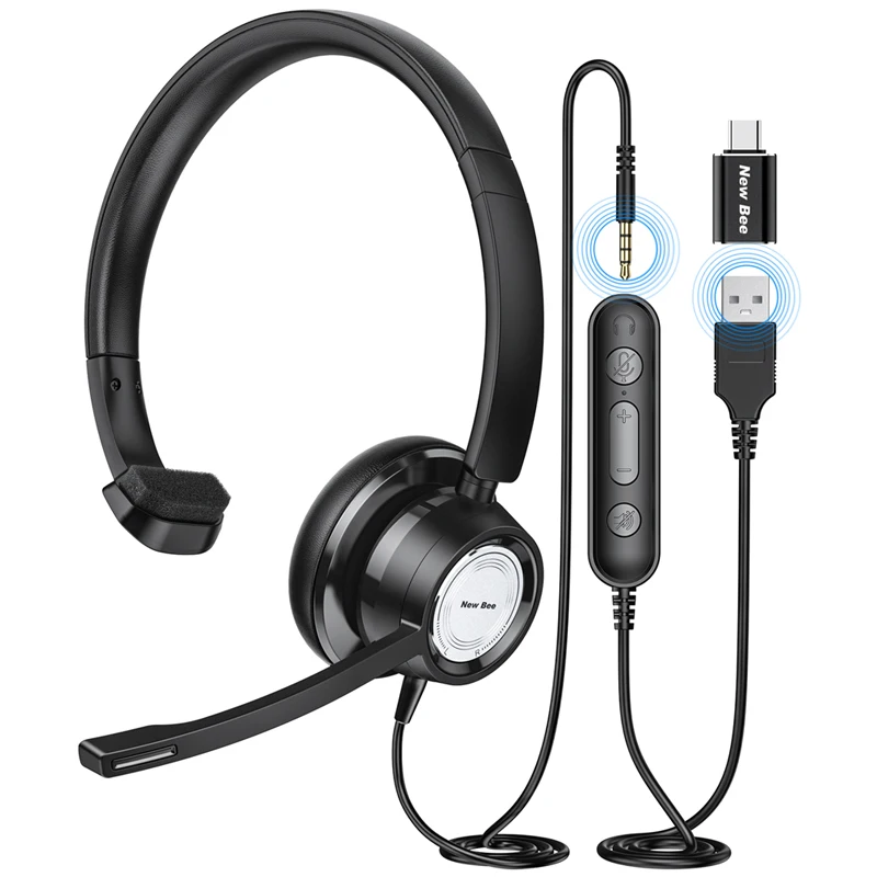 Telephone Headsets Applicable Education Single Ear Truck Driver Headset ...