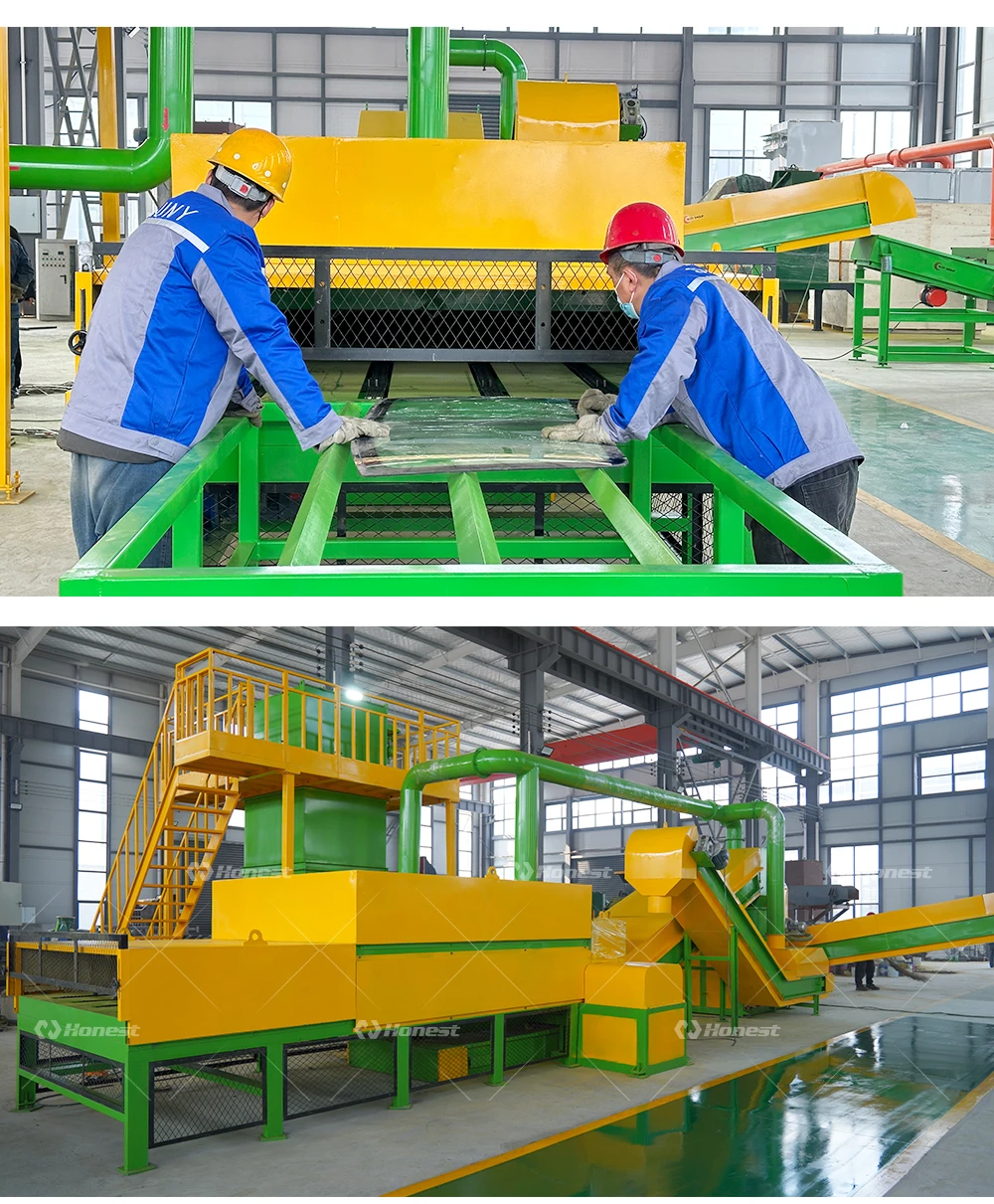 2024 Year Waste Fully Automated Windshield Recycling Laminated Glass ...