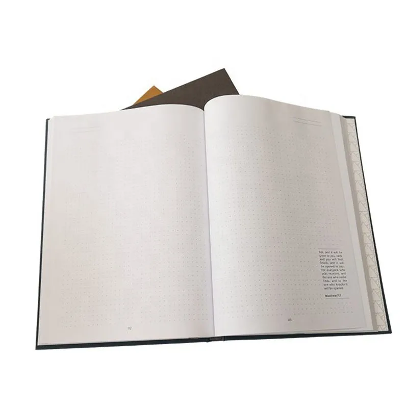 Custom Linen Fabric Cover Hardcover Planner Notebook Debossed Finish ...