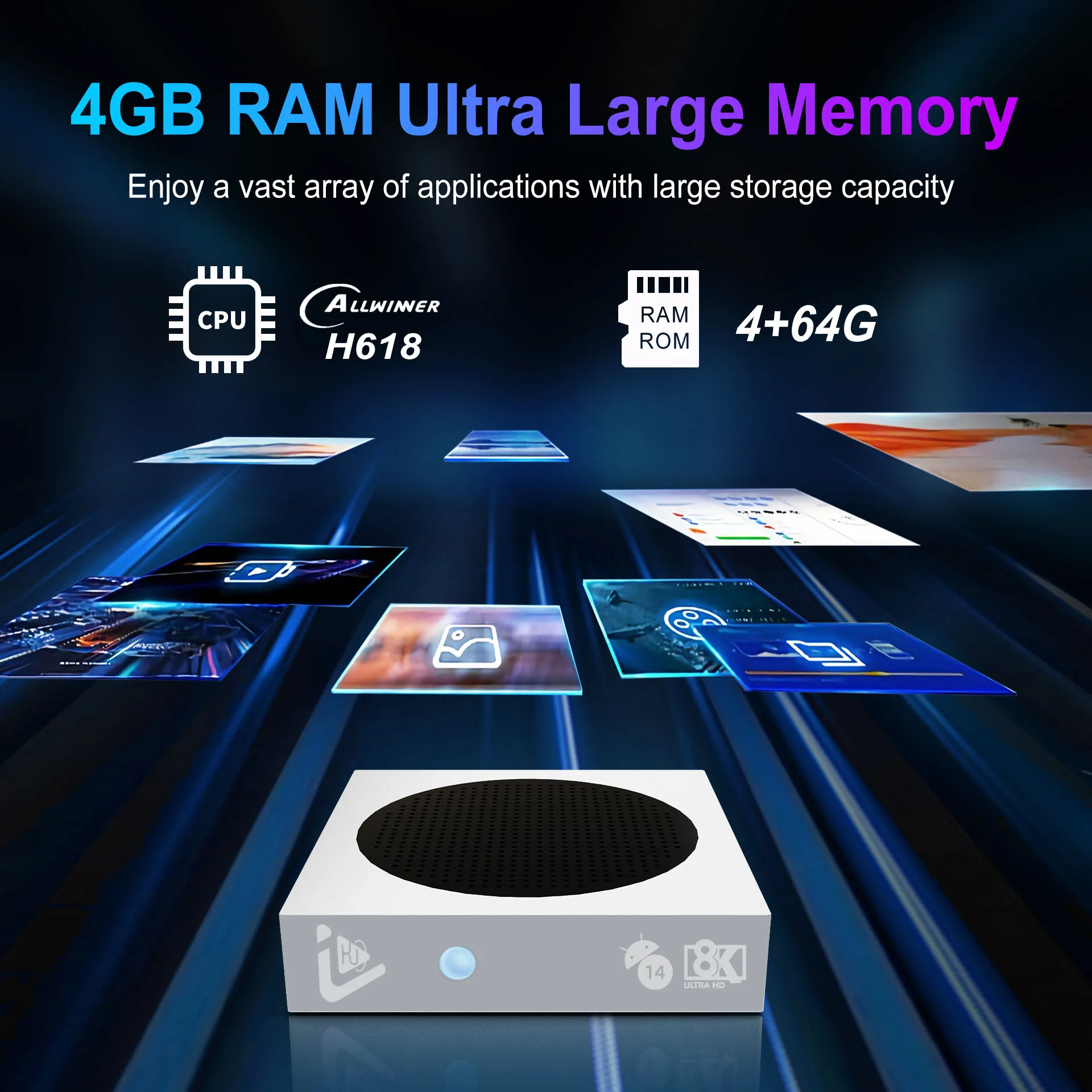 2025 C5 PRO Android 12 TV Box with 8K Resolution, 4GB RAM, 64GB ROM ...