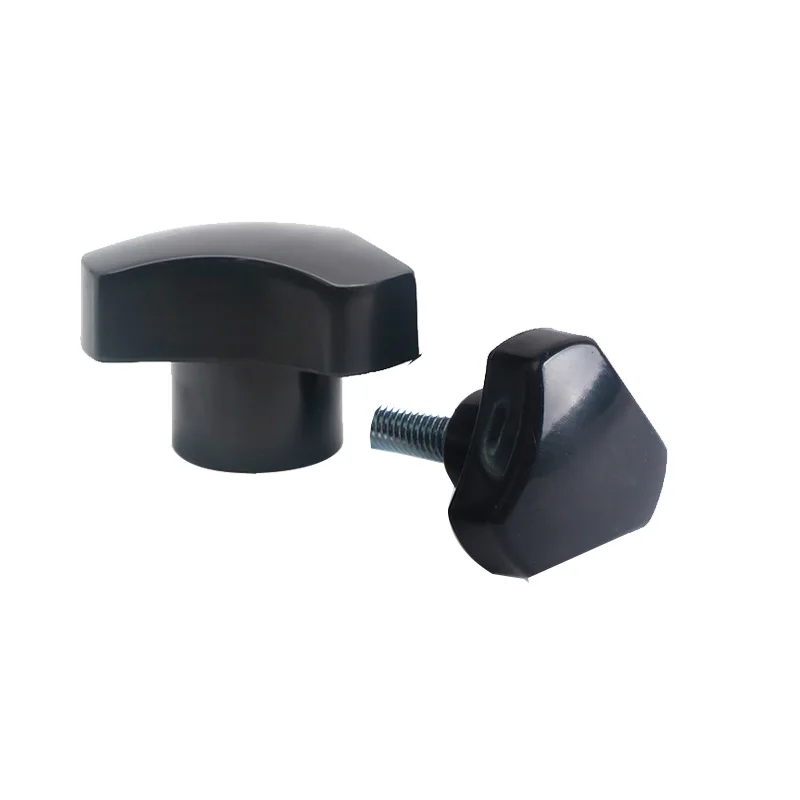 Threaded Hole M4 M5 M6 M8 M10 Screw Bakelite Knobs Plastic Lobe 3/8-16 ...