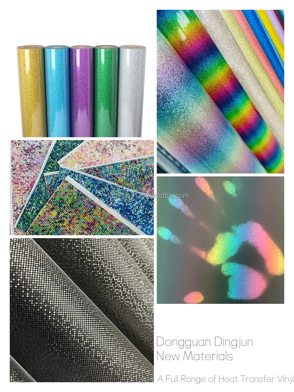 Dingjun Double Color 0.5mm 1mm TPU Silicone HTV for Clothing