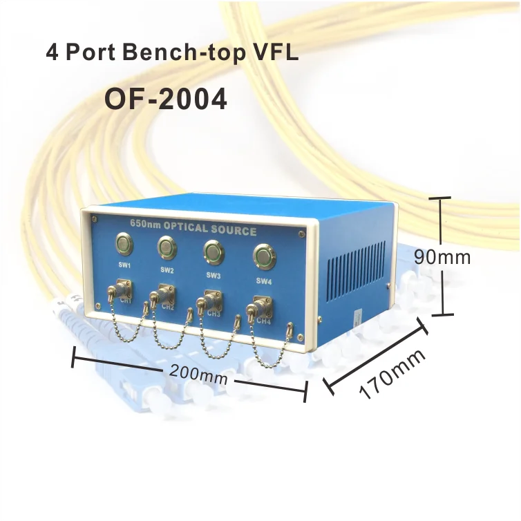 Neofibo Vfl-4c Light Source Cable Optical Power Meter And Power Source ...