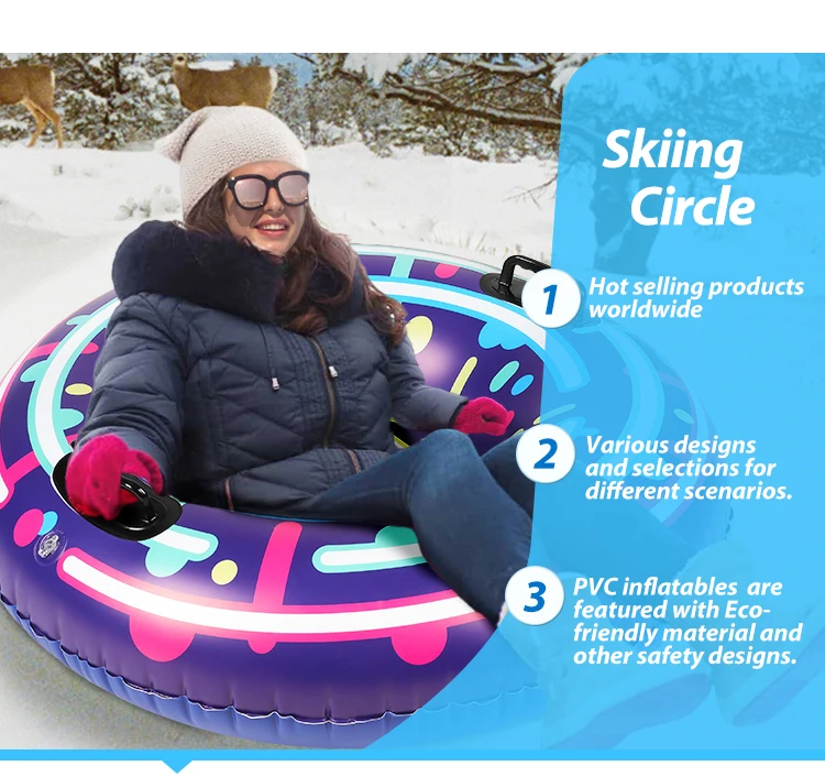 Customized Durable Kids Pvc Inflatable Ski Sled Inner Snow Sled Tub Pvc ...