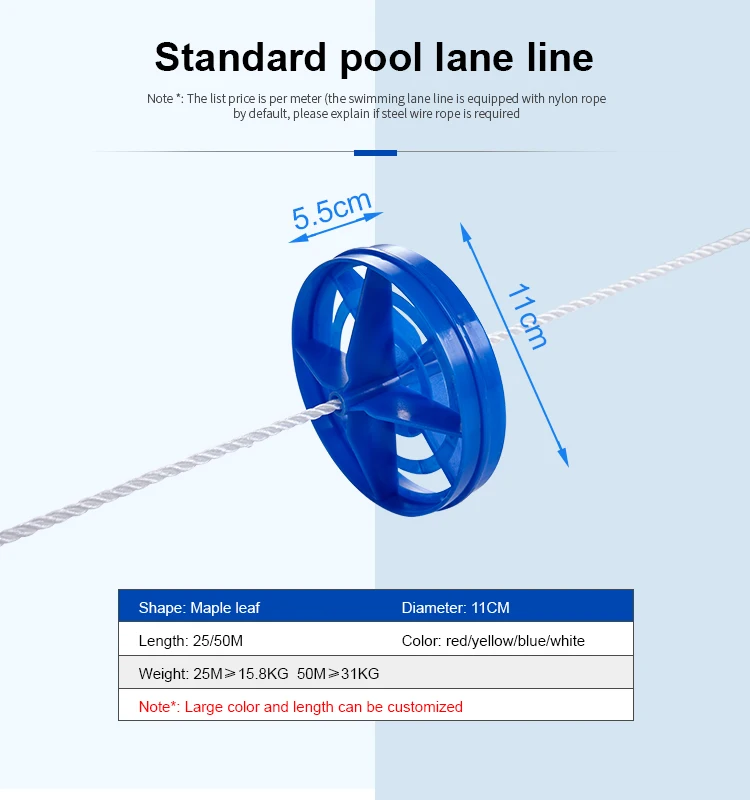 Svadon Patented Swimming Pool Floating Lane Line Anti Scratch Pool Lane ...