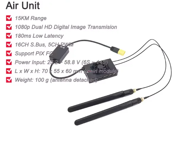 SIYI HM30 MK15 MK15E Air Unit With Long Range Full HD 1080p Long Range ...