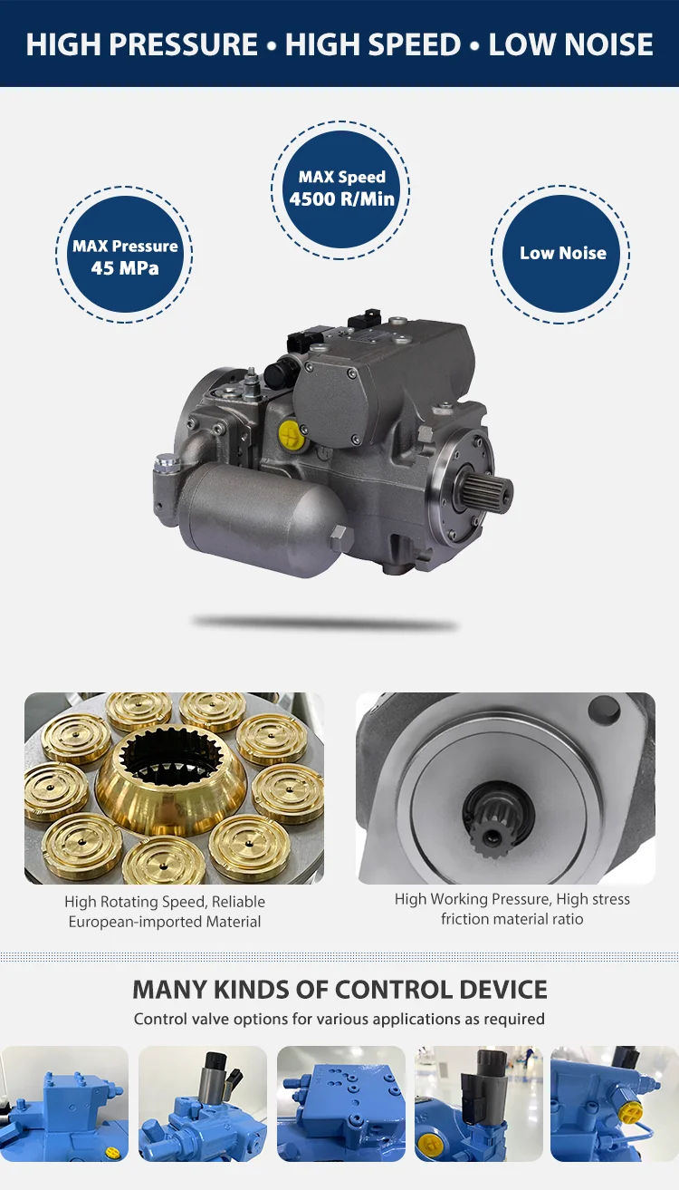 A4vg A4vg56 Hydraulic Piston Pump Part Rexroth Axial Piston Variable ...