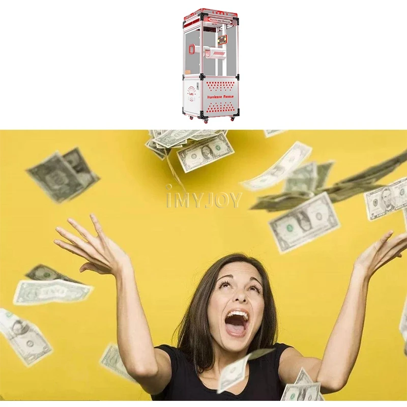Funny Gift Game Machine Cash Catching Cube Money Catch Booth Machine ...