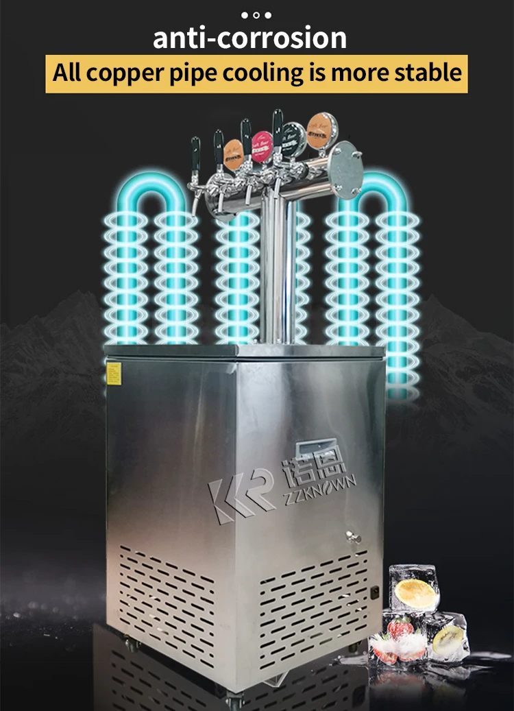 2024 Double Tanks Cold Juice Beer Automatic Drink Cooler Dispenser ...