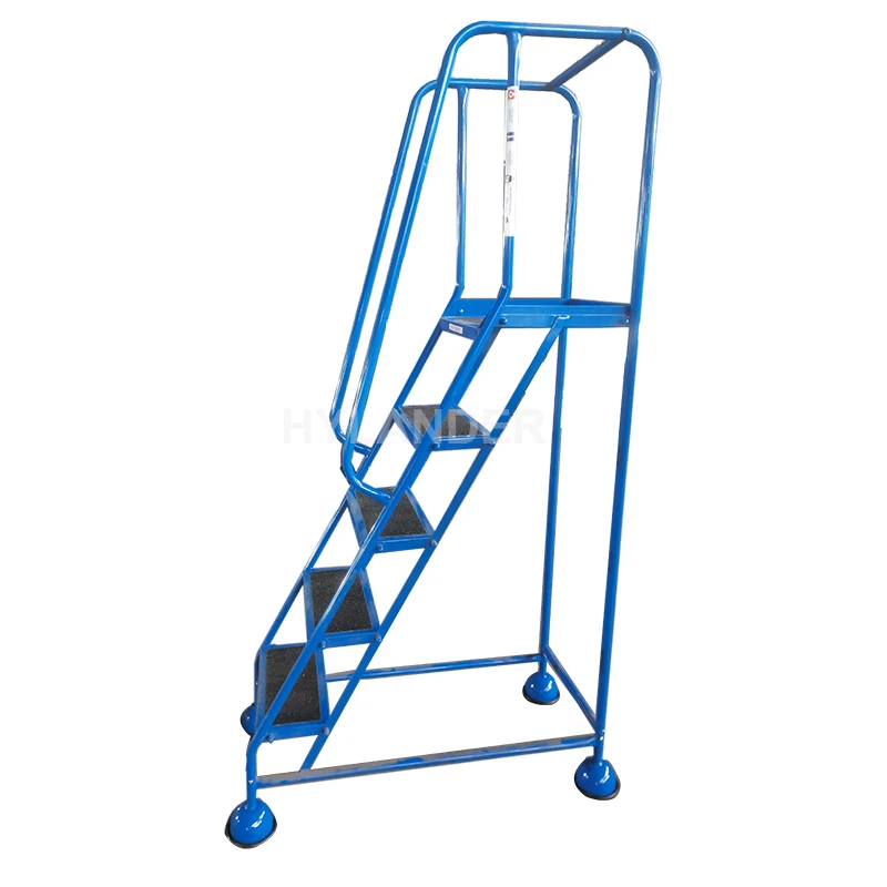 Customizable Warehouse Large Step Ladder Movable Warehouse Stairs ...