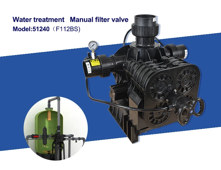 Multiport Automatic Filter Control Valve Runxin F71b1 2 Filter Valve For Water Treatment System