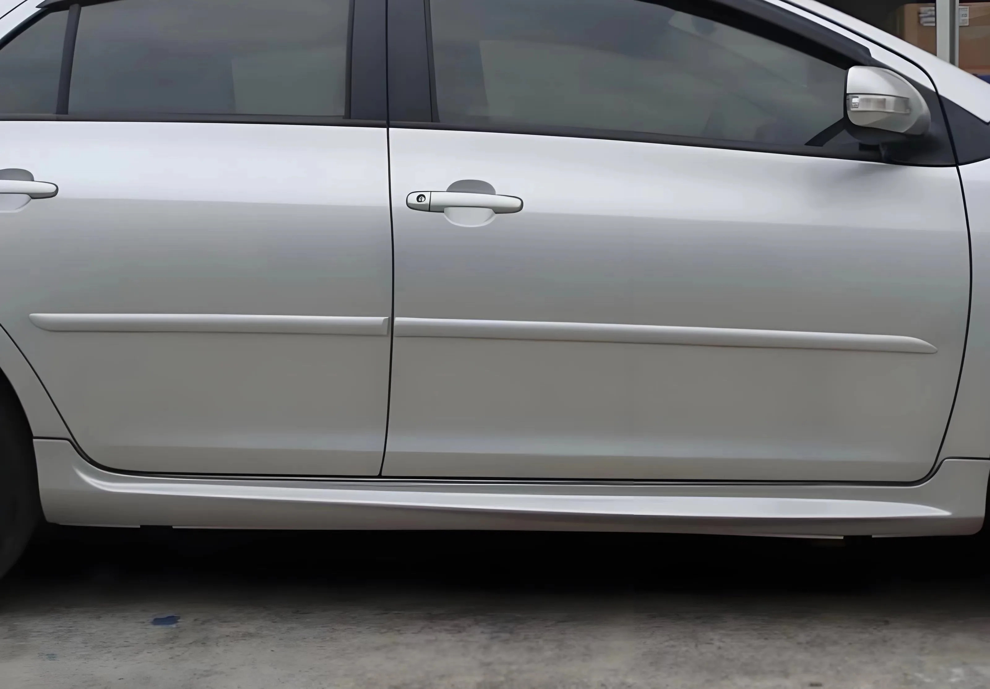 Toyota VIOS 2008-2010 Side Skirts - Auto Body Systems PP Wide Body Kit