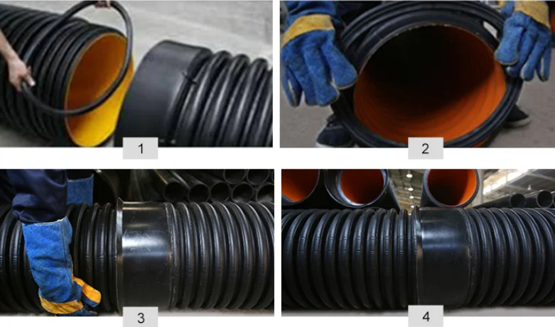 18 12 Inch Plastic Corrugated Culvert Pipe Manufacturer - Buy Double ...