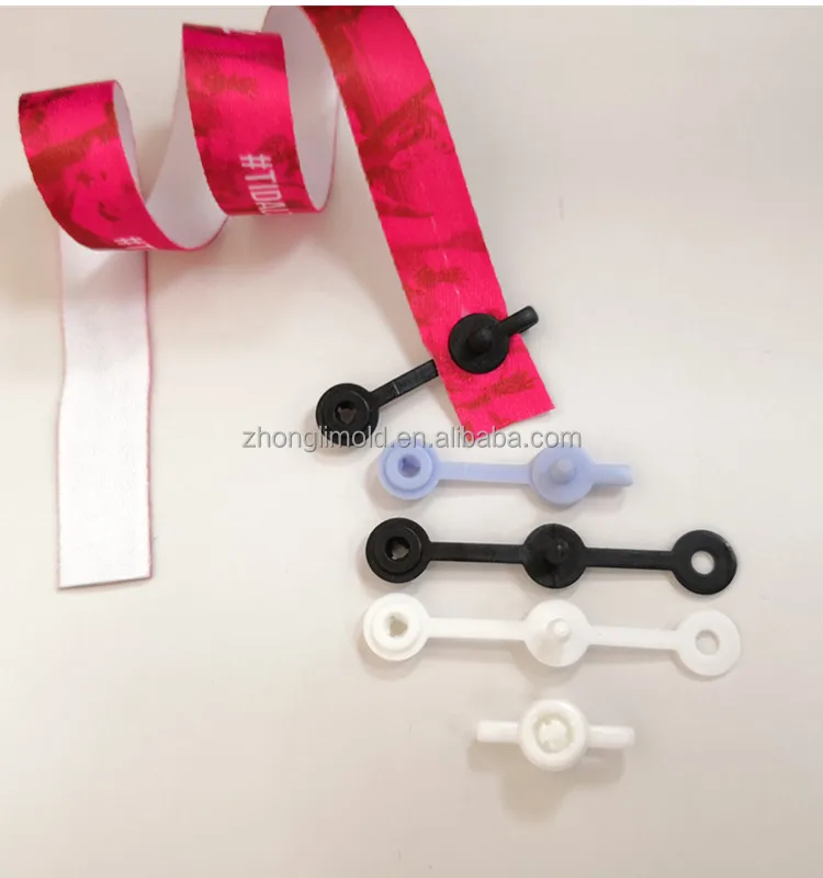 High Quality Single Use Plastic Snap Loop Lock for Event Wristbands