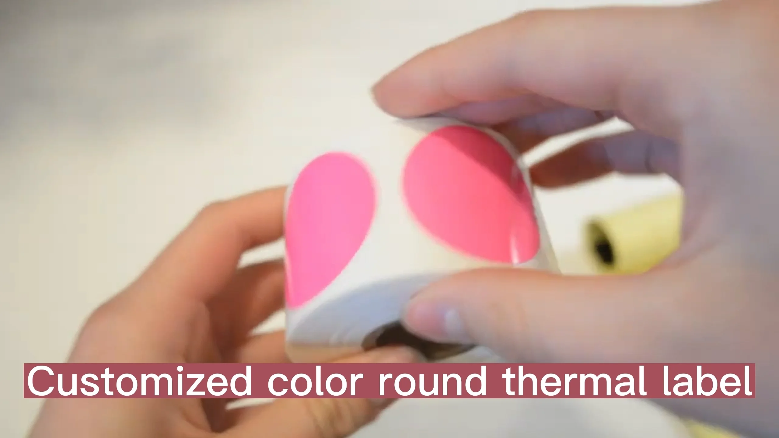 High Quality Customized Size Direct Thermal Labels Colorful Round ...