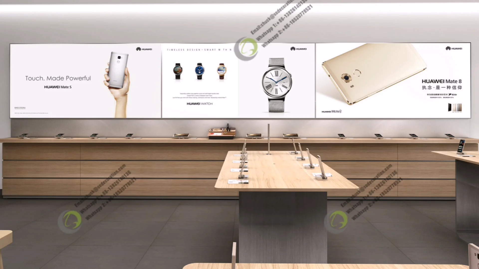 Laptop Showroom Design For Mobile Phone Display Table Phone Cabinet ...