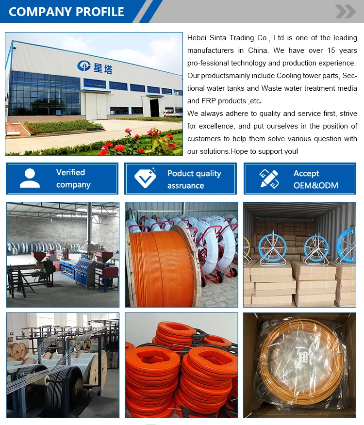 100ft Fish Tape Cable Rods Kit 30m Pet Electrical Cable Puller Through ...