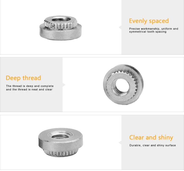 KFS KF2 Custom M3 M4 M5 M6 Zinc Plated Carbon Stainless Steel Self ...