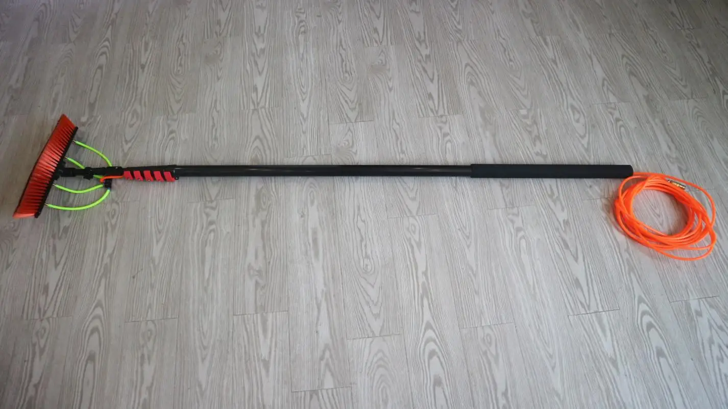 Fiberglass Spring Button Lock Telescopic Pole Extension