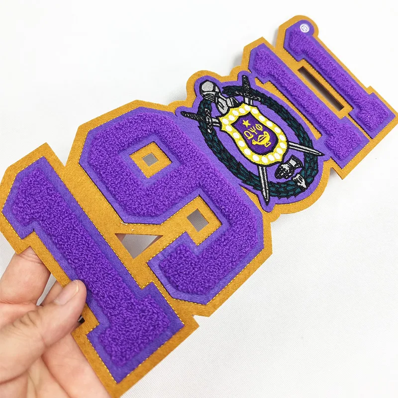 Sorority Chenille Patches - Sustainable & Versatile Embroidery