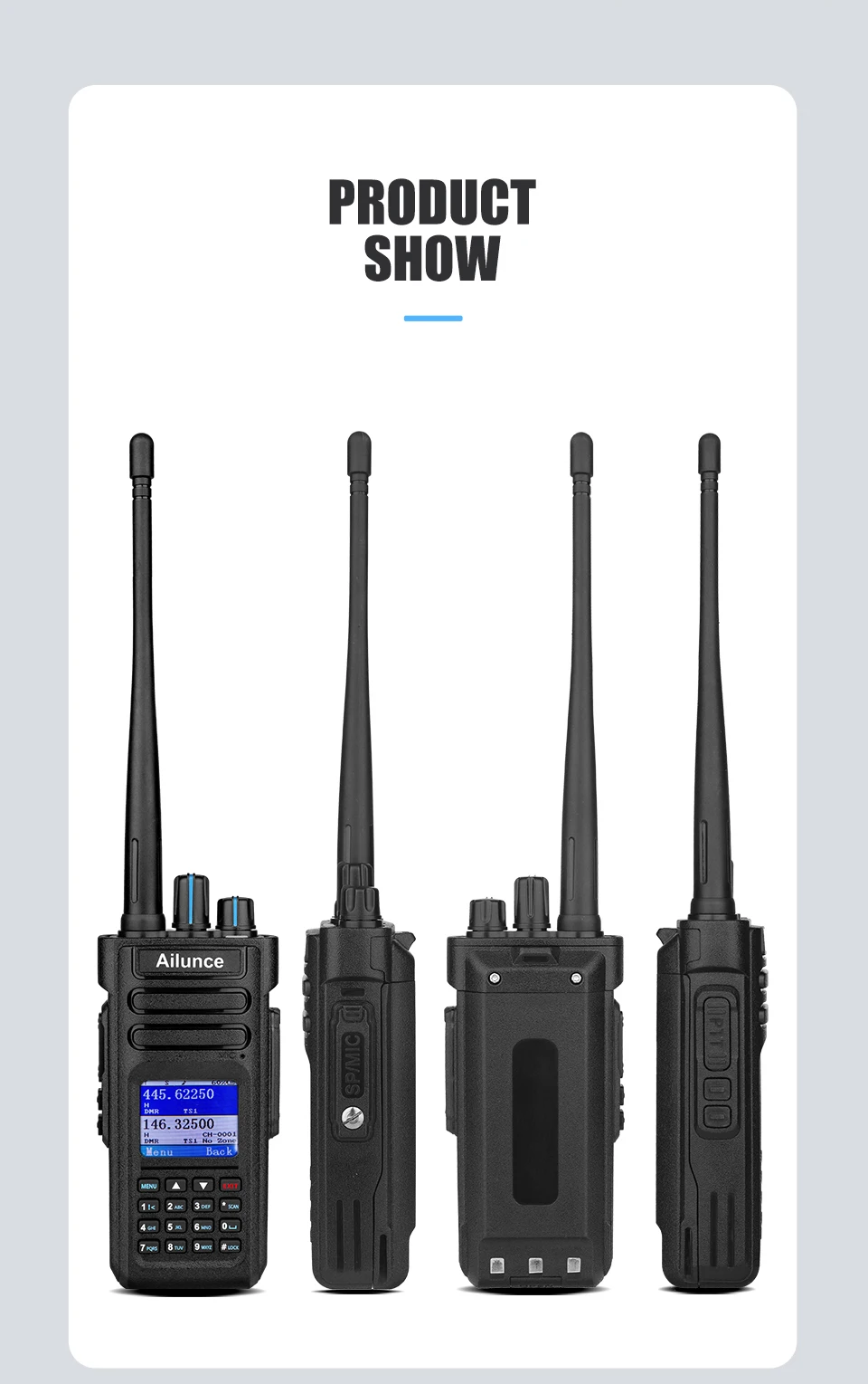 Ip67 Waterproof Vhf Uhf Dual Band Two Way Radio Ce Fcc Encrypted ...