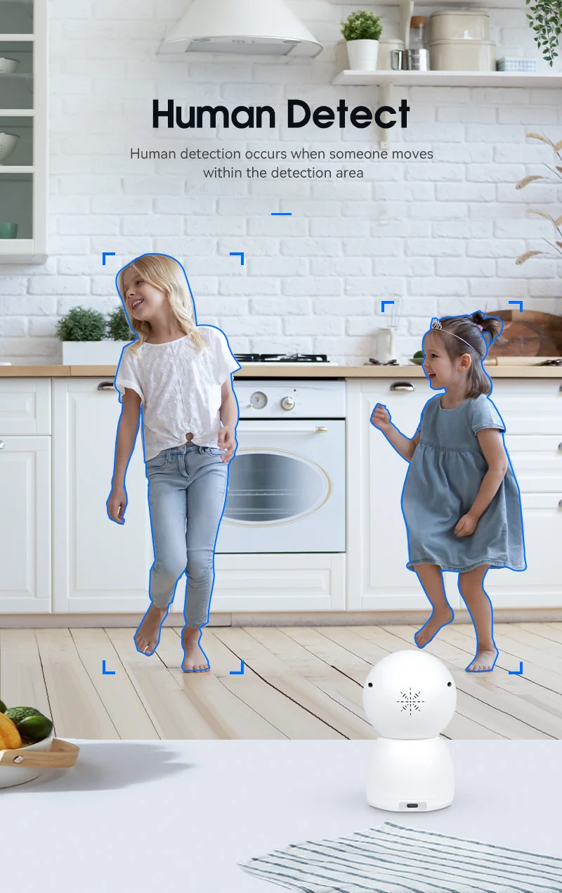 Anywii P100a Baby Sleep Monitoring Camera Ip Human Detection Remote ...