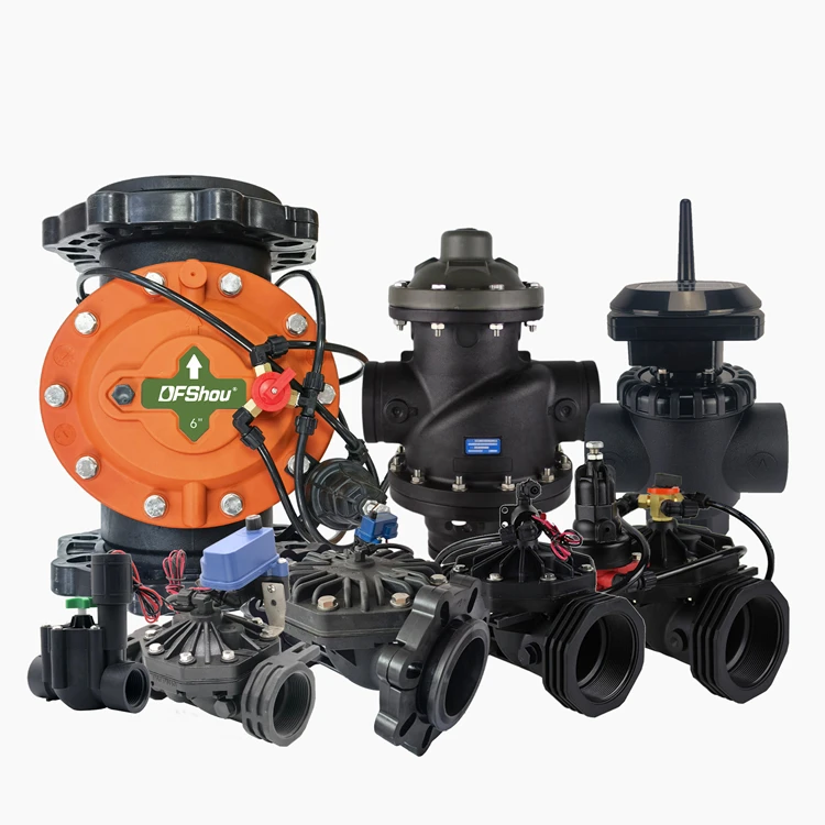 4 Inch Eco-Friendly Plastic Flange Connected Irrigation Sprinkler Valve ...