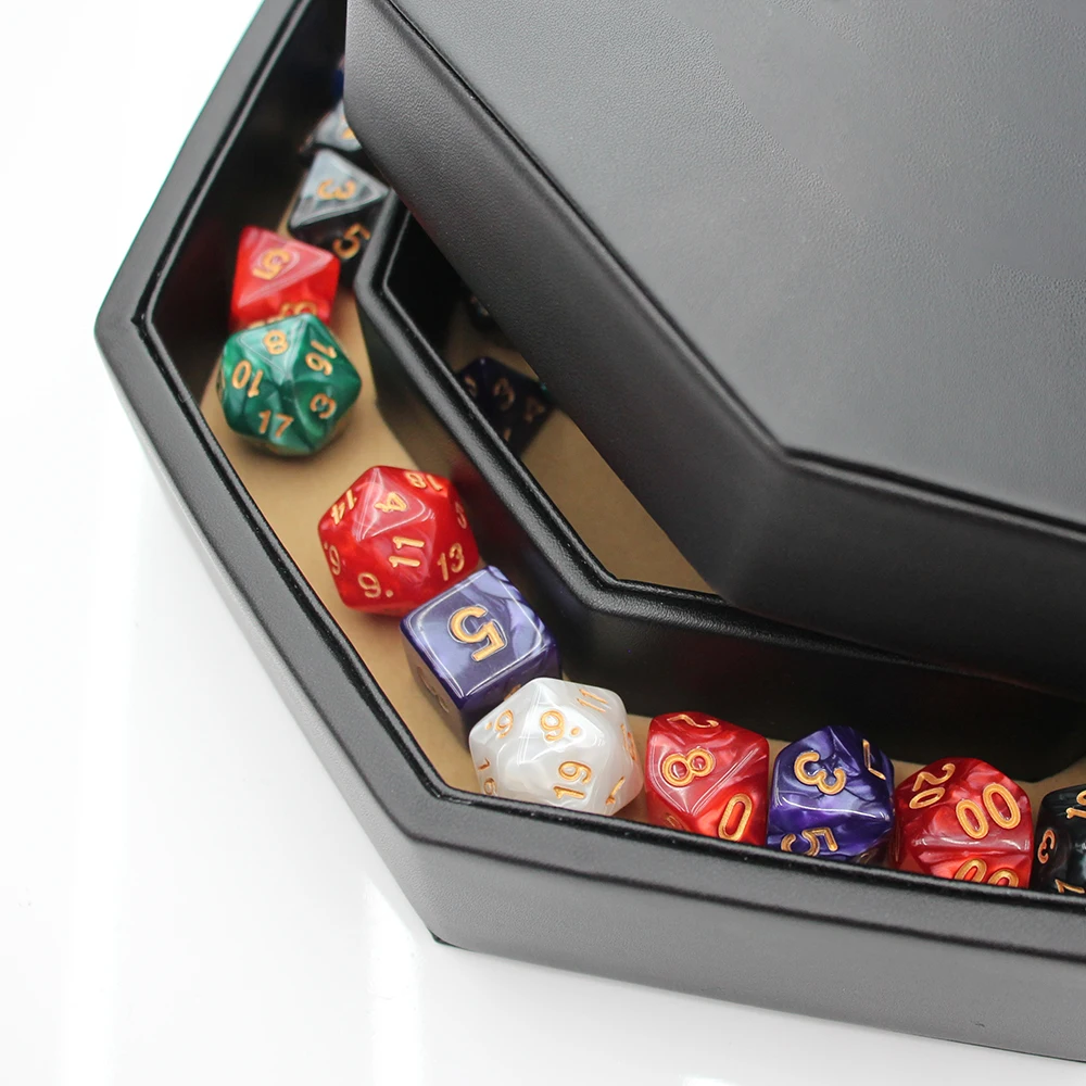 Custom Wooden Dice Tray Dnd Pu Leather Dungeons And Dragons Dice Tray ...
