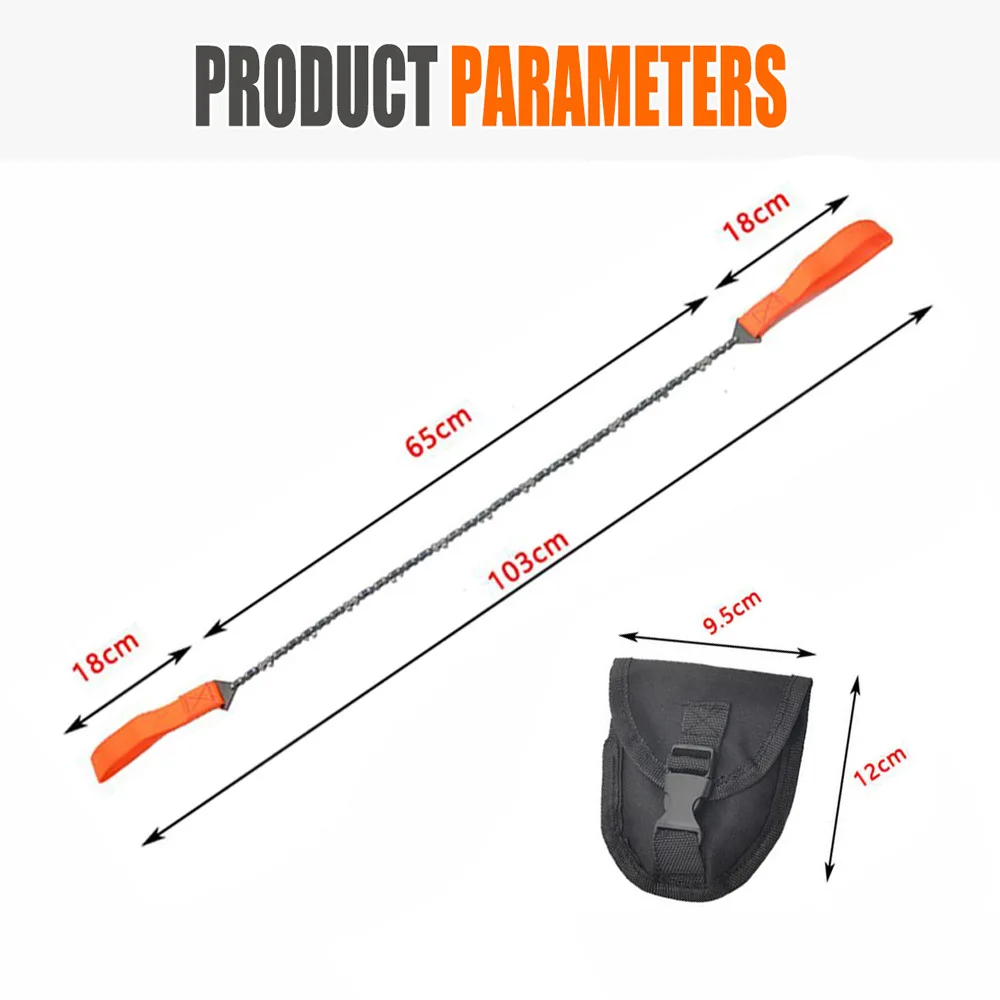 Hand Pocket Steel Chain Saw Wire Saw Outdoor Pocket Backpacking Saw 24 ...