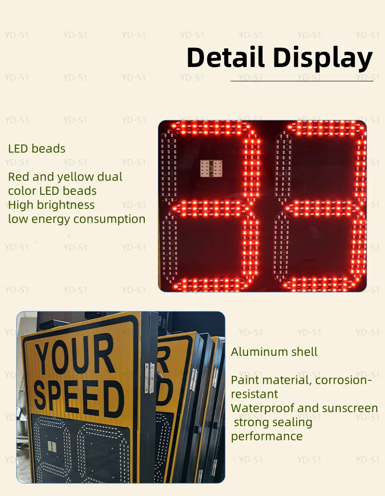 Factory Customized Aluminum Shell Radar Speedometer High-Speed Capture ...