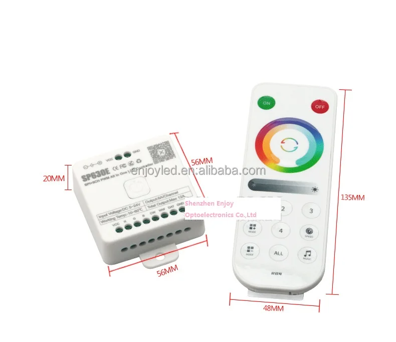 Controlador Led Sp630e Rgbic Rgbcct Rgbw Rgb Cct 5v 12v 24v Cob Pwm ...