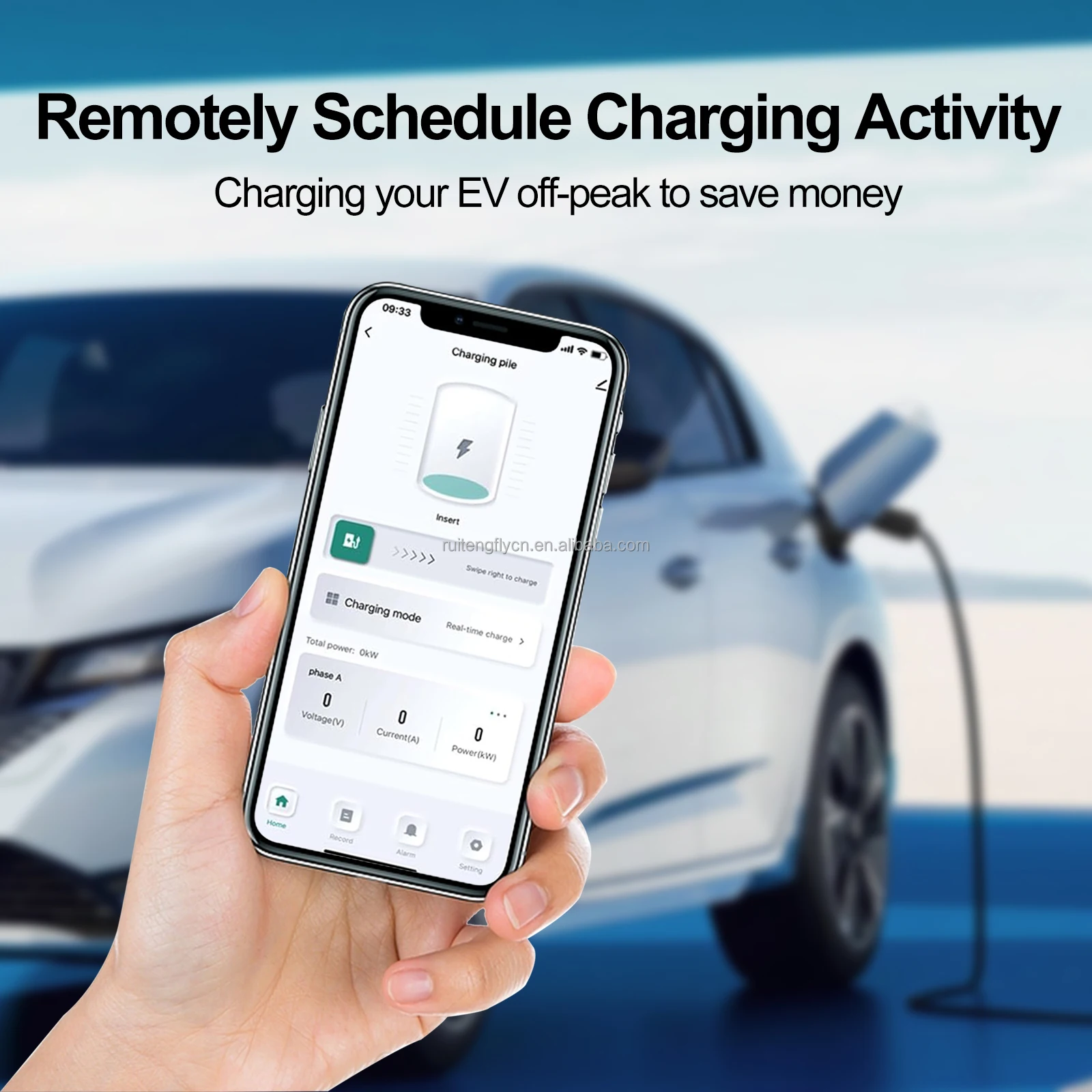 Wall Mounting EV Charger 7KW 11KW 22KW Fast Charging Station EV Wall ...