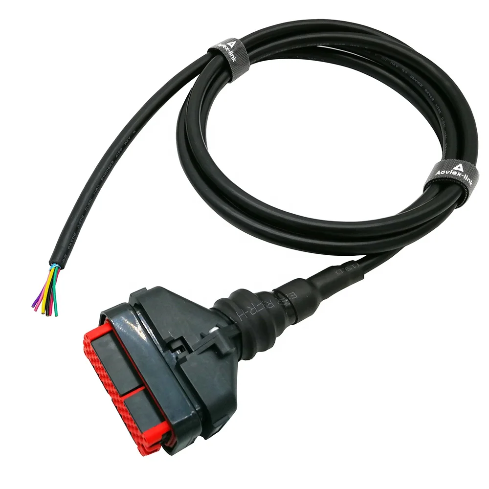 Custom Car Wire Harness 776164-1 35P Connector ECU Cable