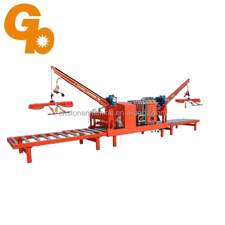 Automatic Granite Stone Slab Flaming and Cutting Machine
