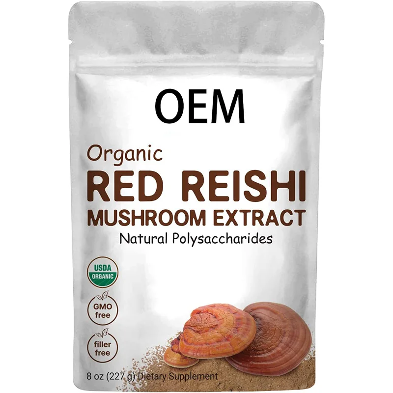 OEM Organic Ganoderma lucidum mushroom powder pure Ganoderma lucidum ...