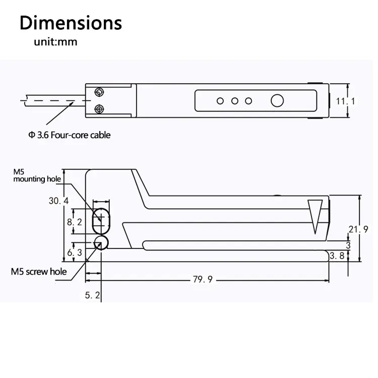 Fuwei Non-transparent Paper-based Labels 3mm Clear Label Detect ...