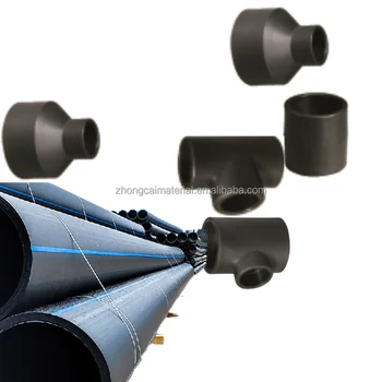 Pe100 Hdpe Pipe And Fitting Butt Welding Pn10 Dn10 Inch End - Buy Hdpe ...